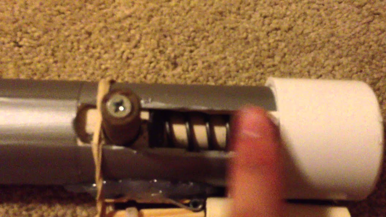 Homemade Nerf Snap Carbine Basic Test - YouTube