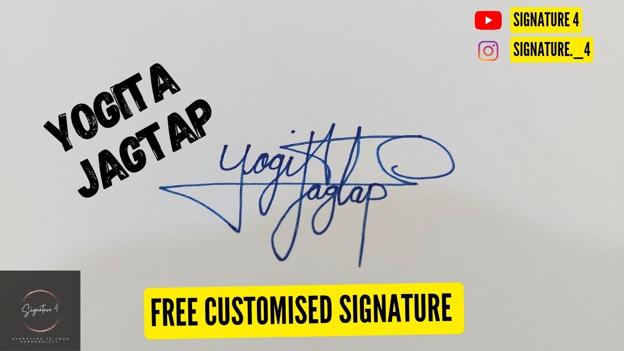 Yogita | signature | Style | Name - YouTube