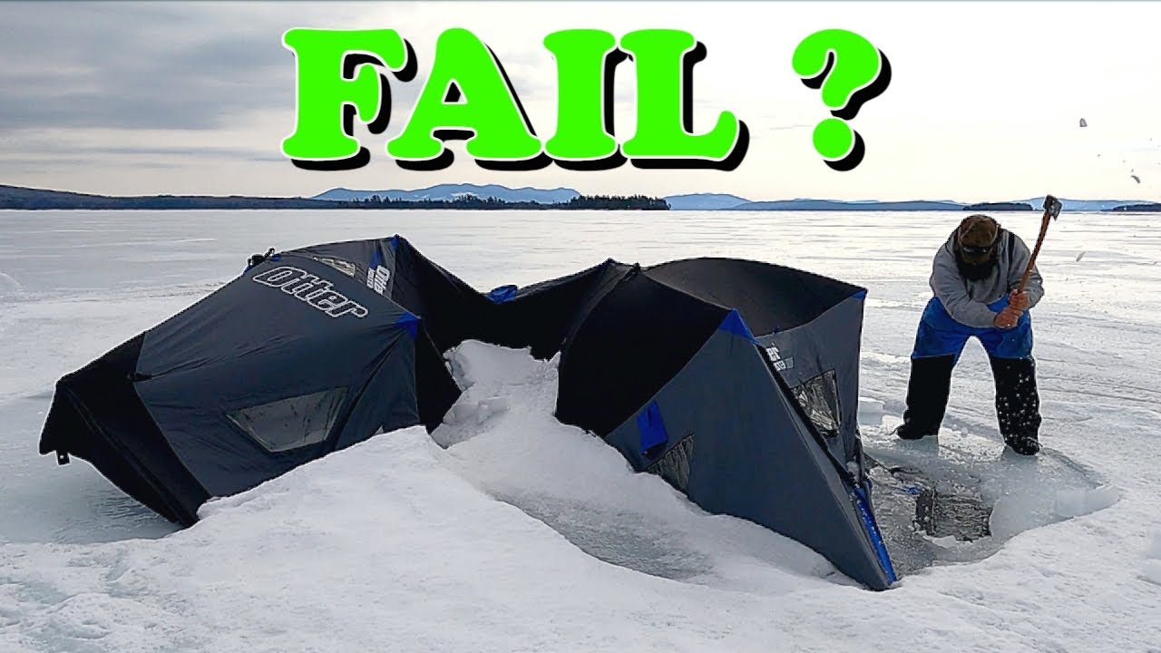 ICE FISHING FAIL : Moosehead Lake - YouTube