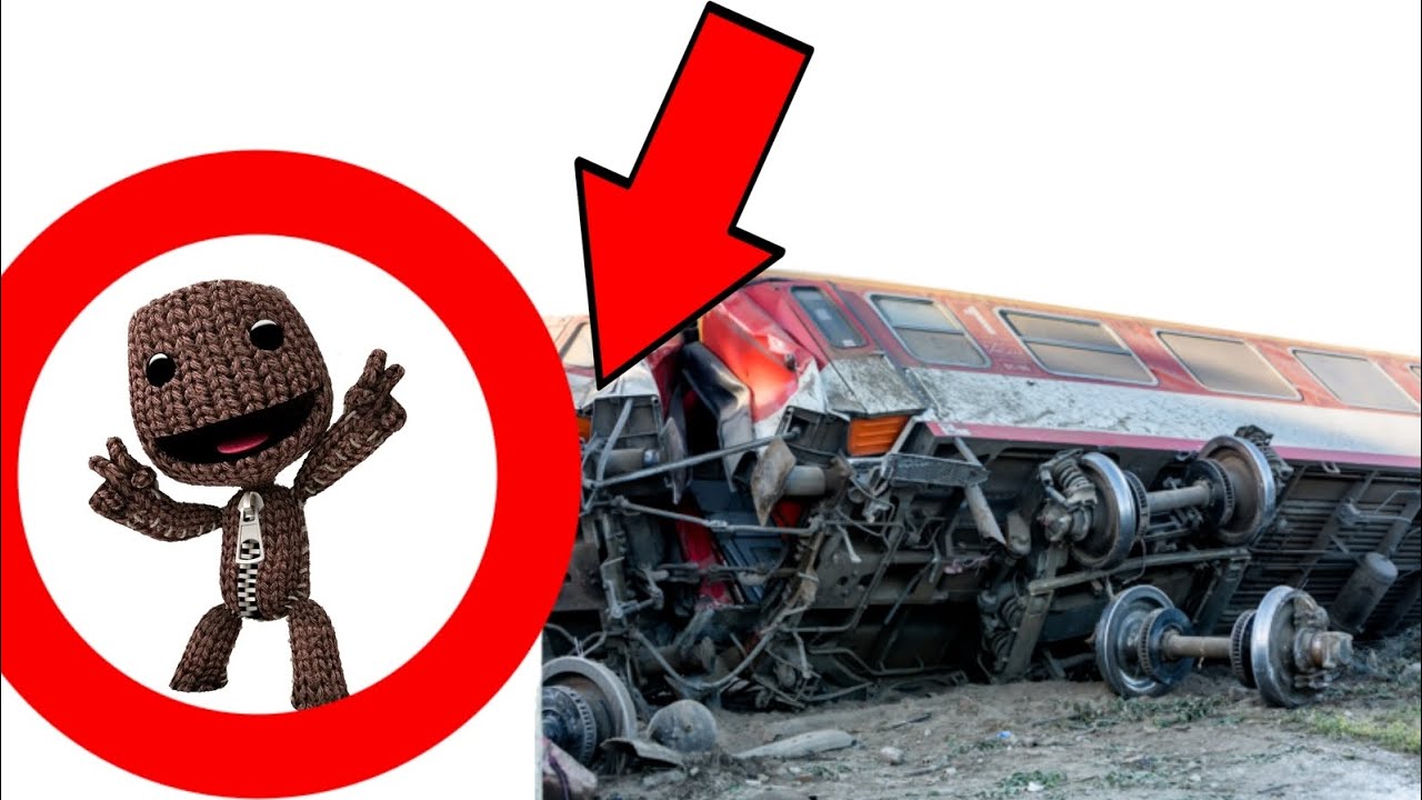 SACKBOY ABSOLUTELY CRASHES HIS TRAIN AND DIES BRUTALLY - YouTube