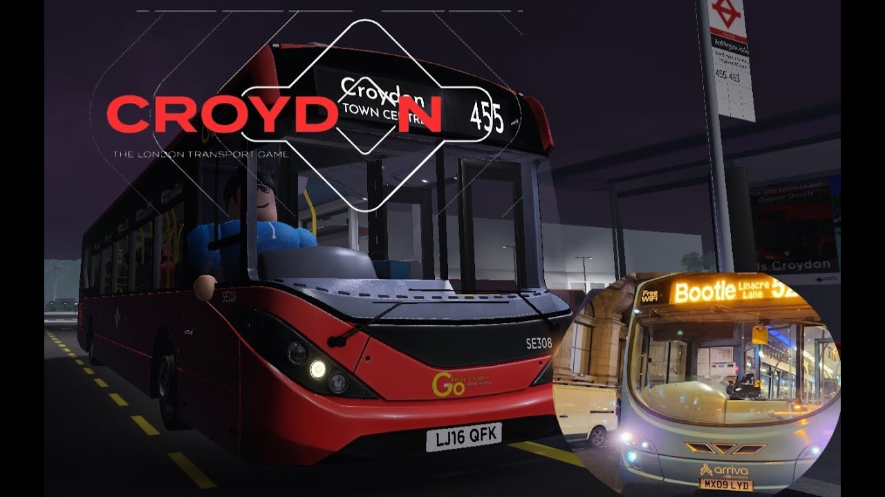 Roblox Croydon V1.3 Go Ahead London NEW Enviro 200MMC 455 Beddington to ...