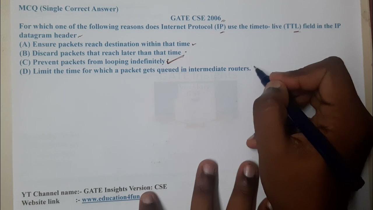 GATE CSE 2006 || Computer Networks || GATE Insights Version: CSE - YouTube