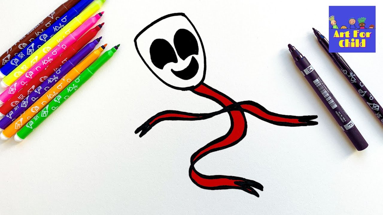 How To Draw Gangle from The Amazing Digital Circus | Cute Easy Drawing ...