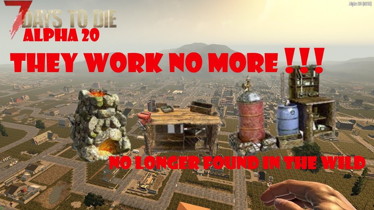 7DTD, ALPHA 20, Working Workbench - YouTube