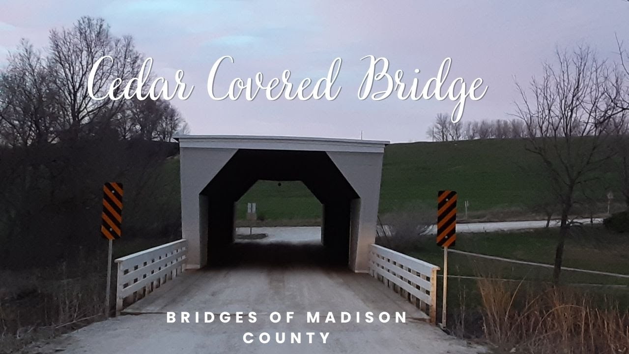 1883 Cedar Covered Bridge, One of the Bridges of Madison County in ...