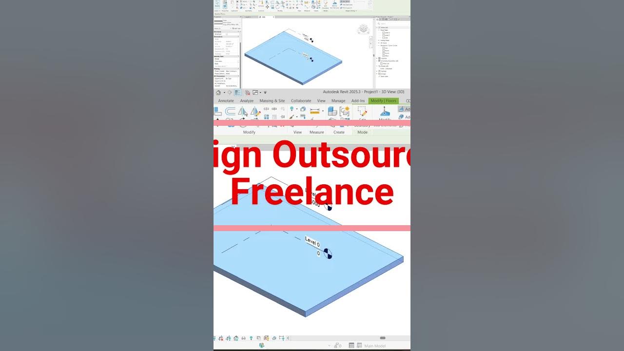 Floor modify in Revit - YouTube