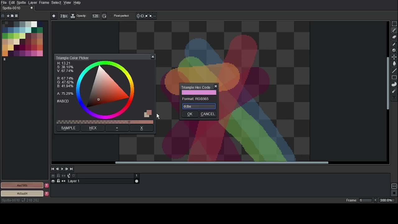 Aseprite Triangle Color Picker (Updated) - YouTube