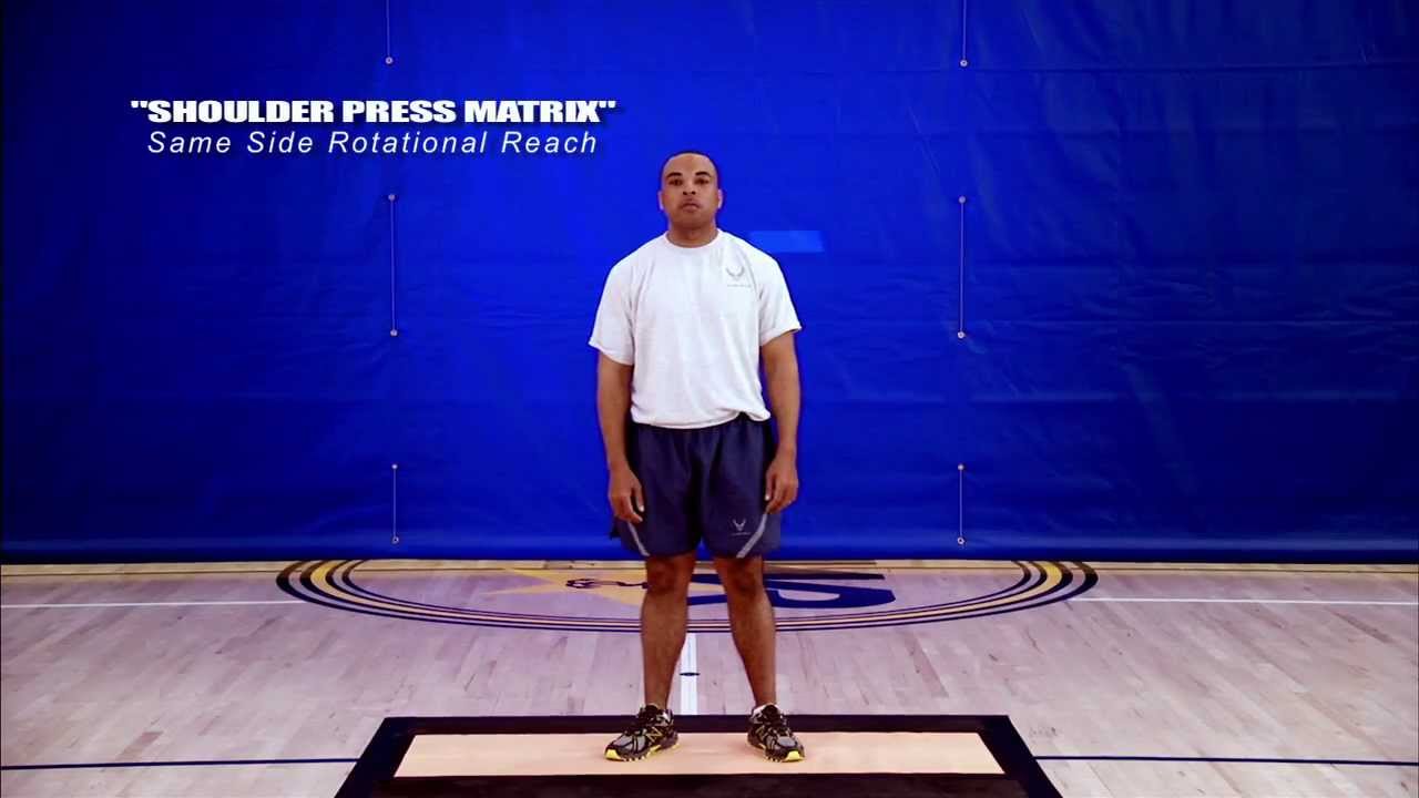Vertical Core Training: Shoulder Press Matrix - YouTube