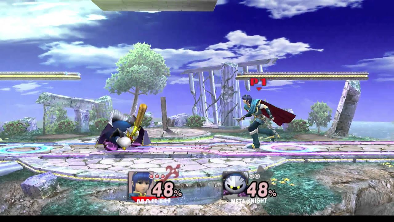SSBB - Battle 320 - Marth vs. Meta Knight - YouTube