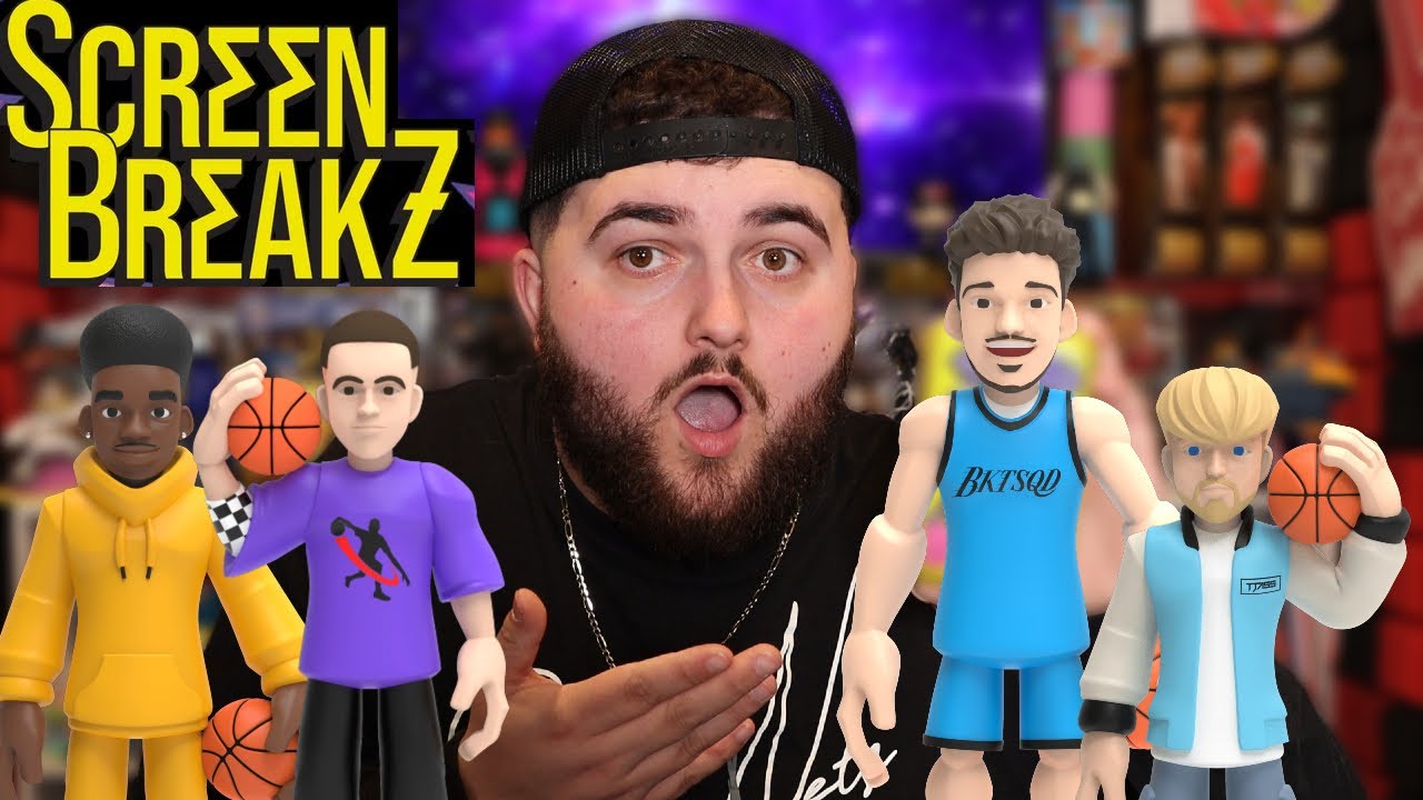 NEW YOUTUBE TOY LINE!!! SCREEN BREAKZ SPORTS PROFESSOR, T JASS, JESSER, & FLIGHT FIGURE REVIEW ...