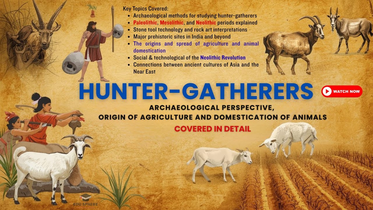 Hunter Gatherers-Archaeological Perspective, Origin of Agriculture ...