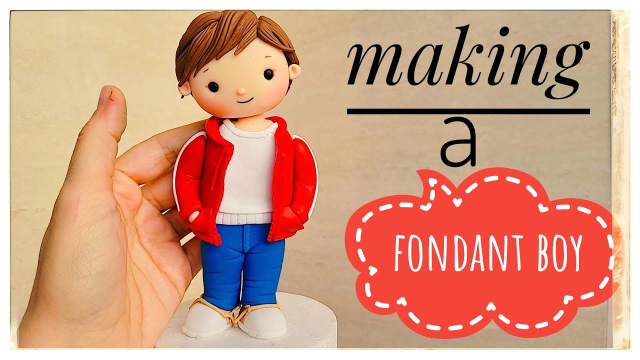 fondant boy cake topper tutorial:fondant boy cake topper:fondant boy ...