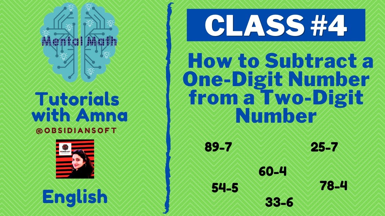 Mental Math Class 4 How To Subtract A One Digit Number From A Two Digit Number English Mental Math Class 4 How To Subtract A One Digit Number From A Two Digit Number English