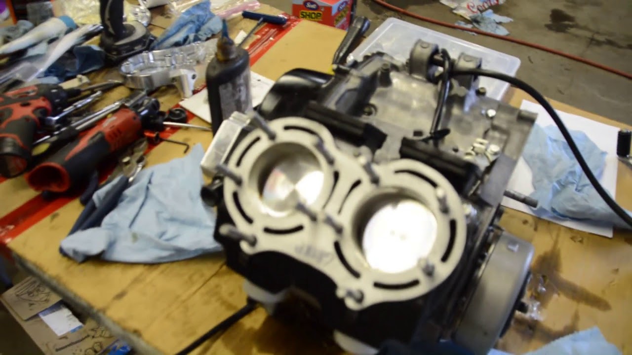 Yamaha Banshee 421 4 mil build part2 - YouTube