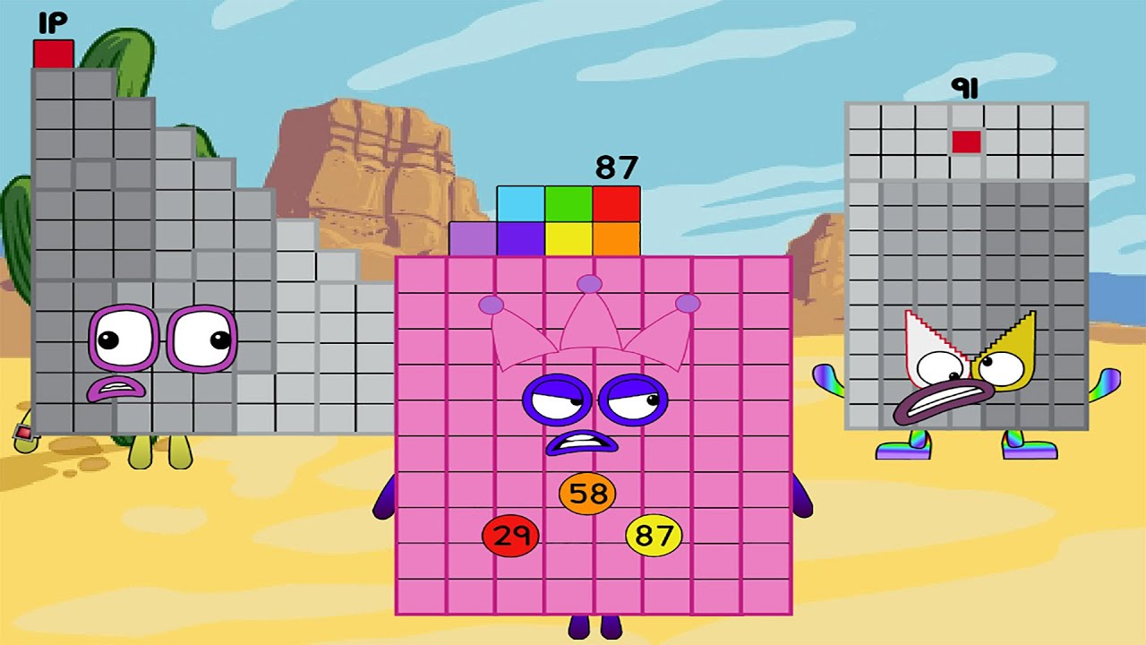 Numberblocks Season: Eighty-Nine And Ninety-One - YouTube