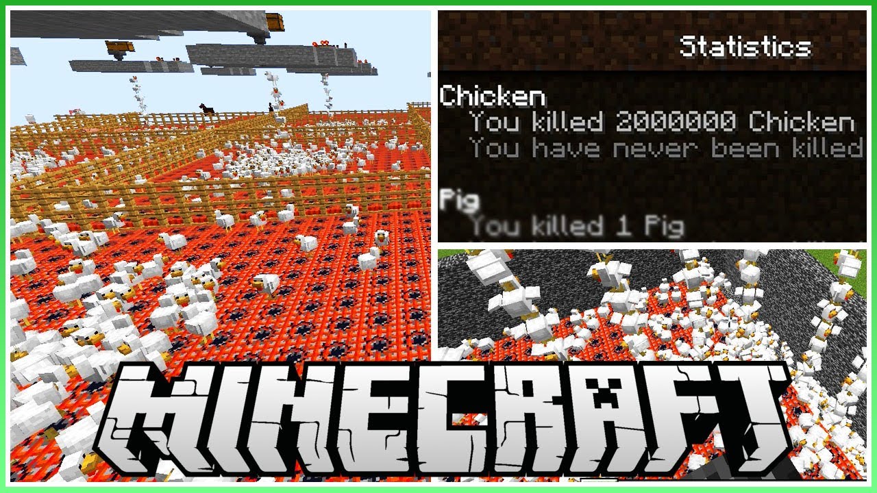 Killing 2 Million Minecraft Chickens for 2 Million Subscribers.. - YouTube