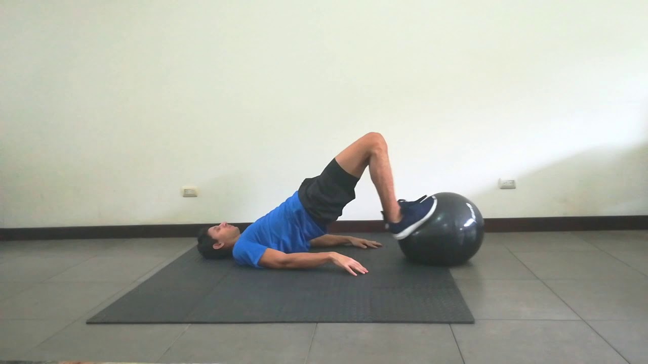 Flexión de Rodilla c/ Fitball - YouTube