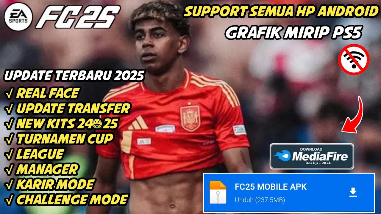 UPDATE FC25 TERBARU 2025 Android offline Update Transfer League Mirip ...