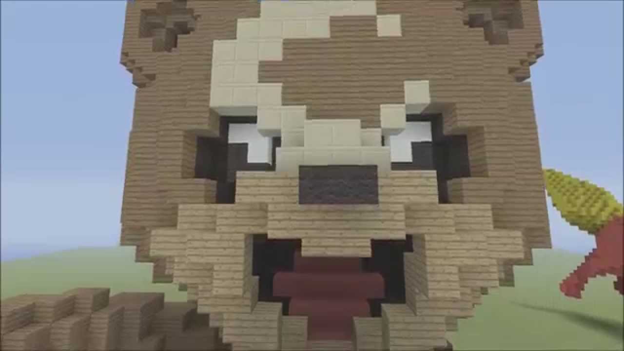 MineCraft Teddiursa Pokemon Mega Build By Emzy 255 - YouTube