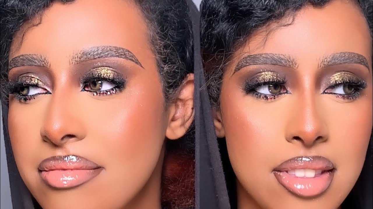 ‘Melanin dripping’ Makeup transformation #makeuptutorial - YouTube