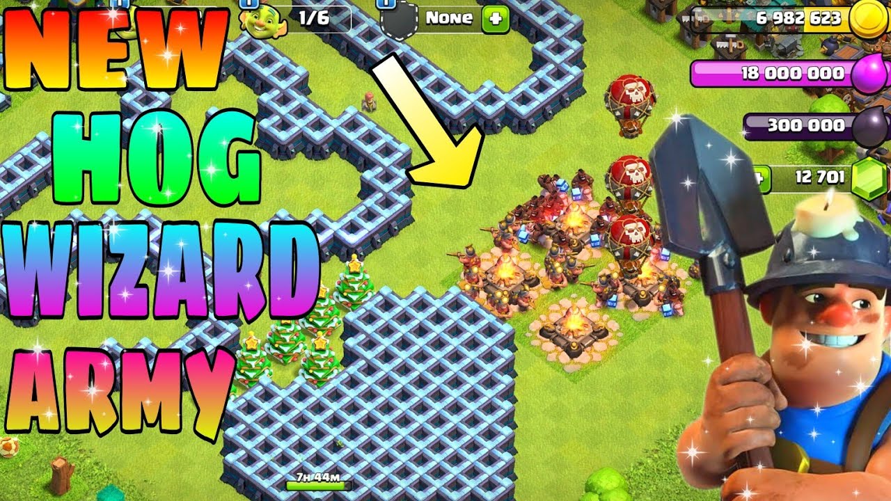 Best Ground Attack For Town Hall 13 / 14 😊 Hog Miner Combo Army 🙂 Coc ...