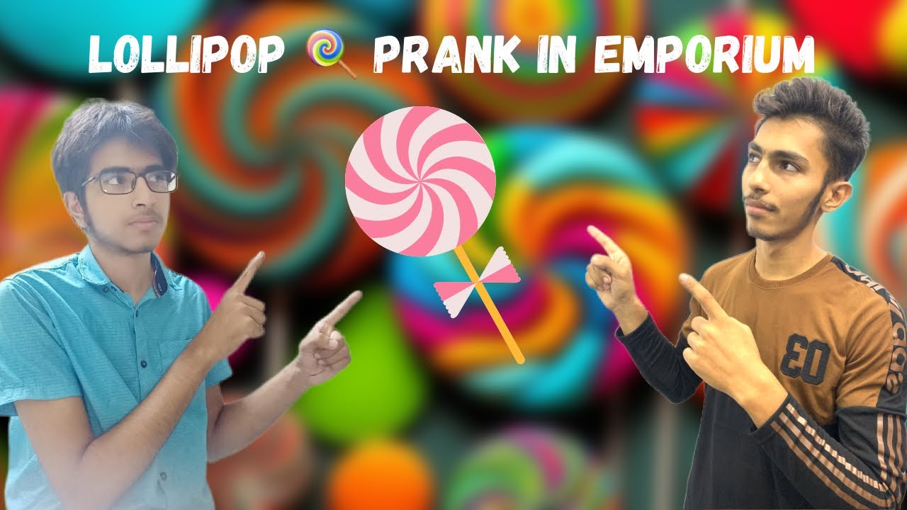 Lolli pop Prank in emporium with my cousin - YouTube