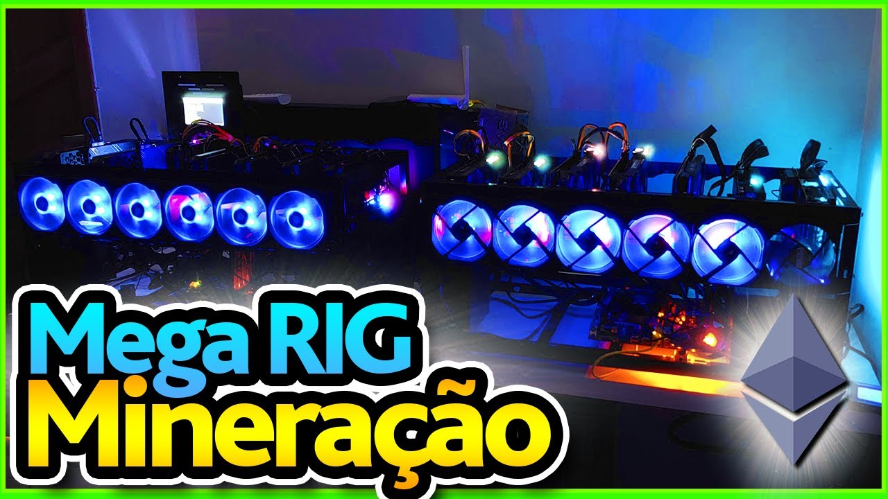 🔥 MONTAGEM DA MEGA RIG DE MINERAÇÃO - RIG COM MUITAS PLACAS DE VÍDEO ...