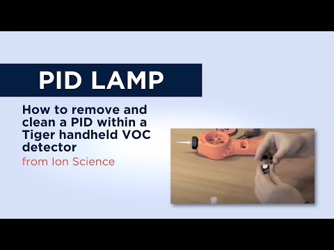 How to remove and clean a PID lamp within a Tiger handheld VOC detector - YouTube
