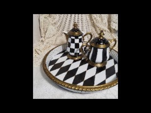 harlequin design layout, black and white - YouTube