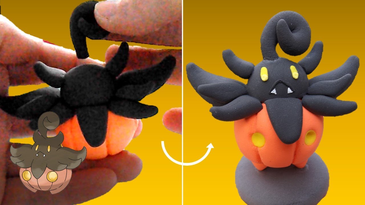 How to make clay pumpkaboo - easy clay pokemon tutorial (CreateWithClay ...