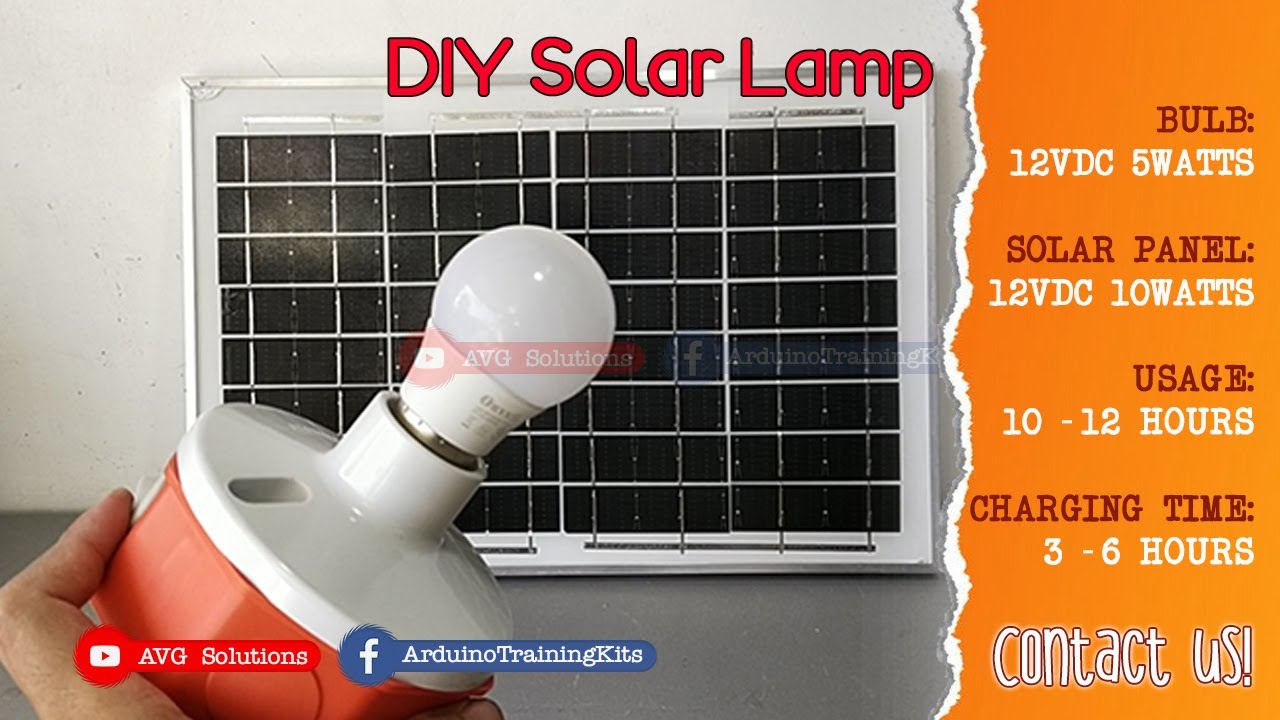 DIY Solar Lamp - YouTube