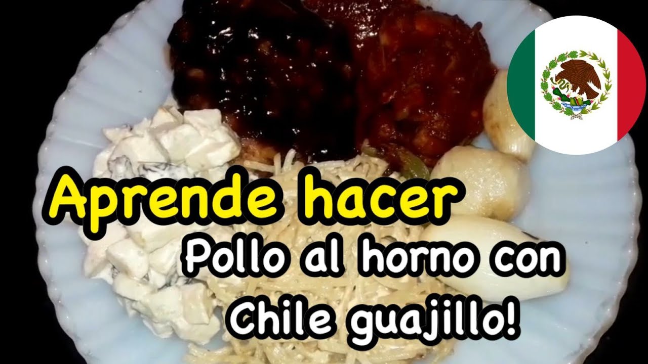 Pollo en salsa de chile guajillo 👩‍🍳 - YouTube