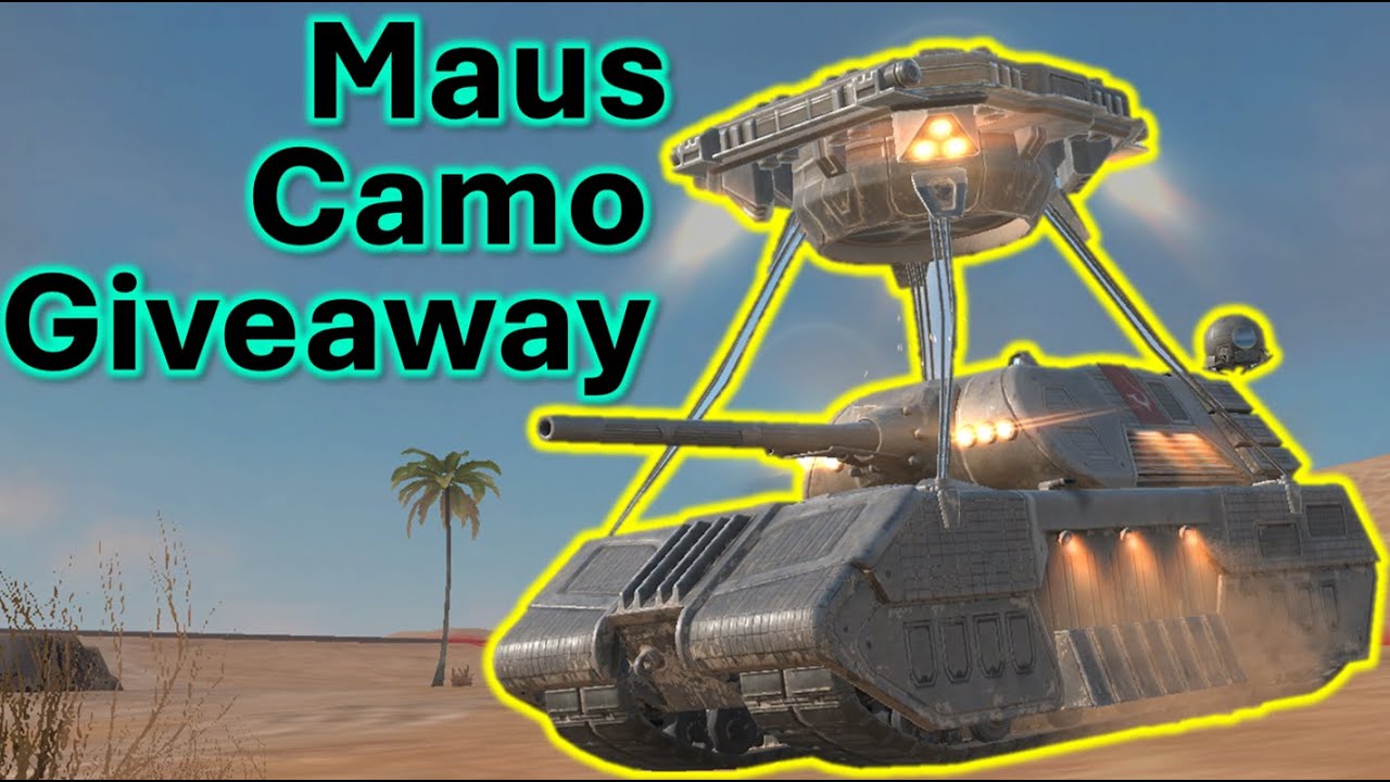 WoT Blitz Maus Harvester DUNE camo giveaway - YouTube