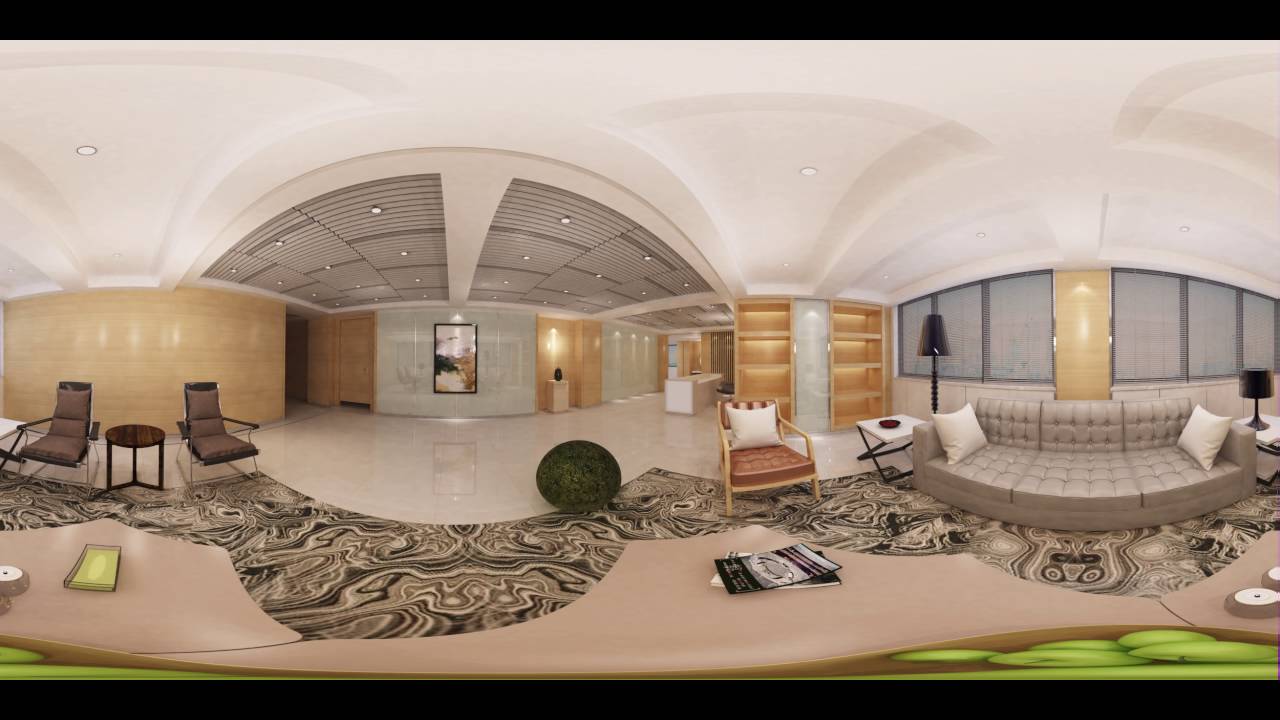 360 ํ PANORAMA RENDERING RECEPTION HALL INTERIOR - YouTube