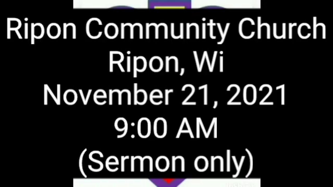 Ripon Community Church - Ripon, Wi - YouTube