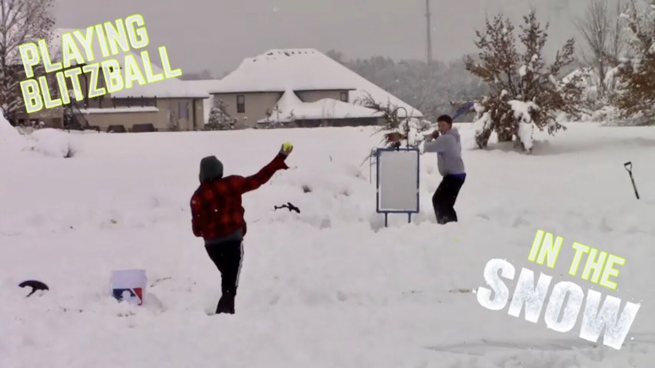 Playing Blitzball in the Freezing Snow!!! - YouTube
