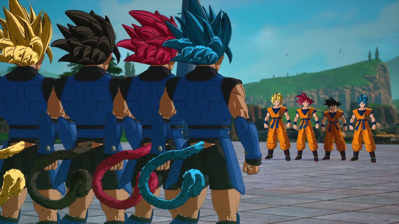 Shallot Forms Vs Goku Forms - Dragon Ball Sparking! Zero - YouTube