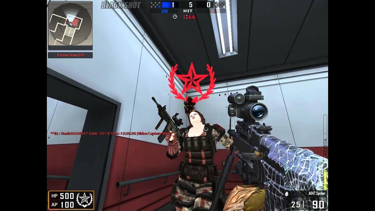 Blackshot 4 headshot can defeat Commander - YouTube