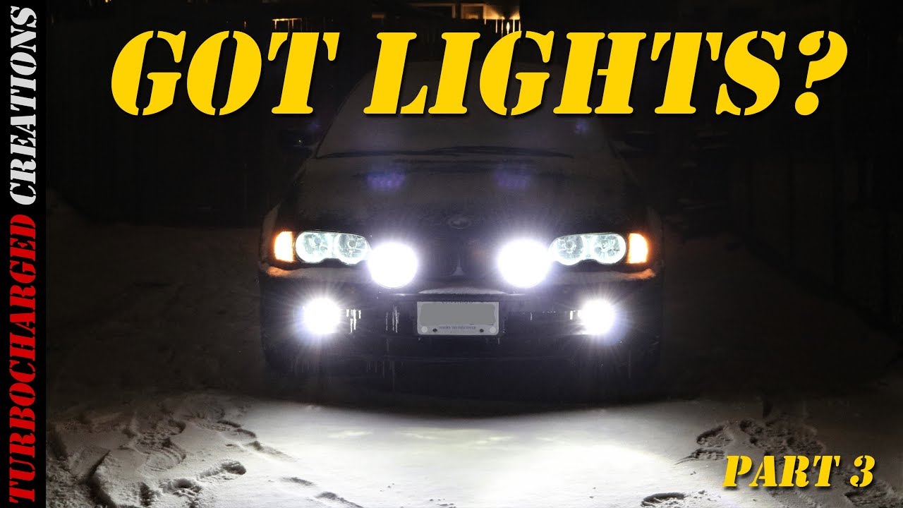 Winter Beater E46 Gets Rally Style Lights (Part 3) - YouTube