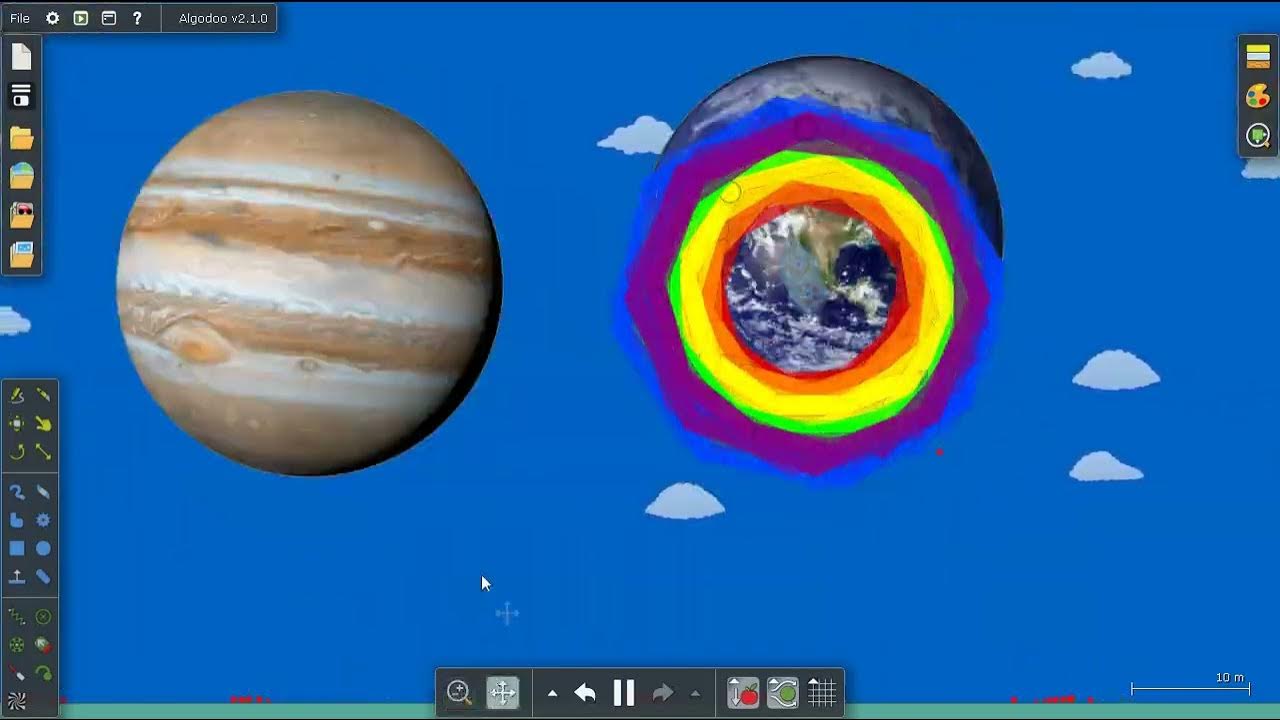 Algodoo Solar System Gone Wrong! - YouTube