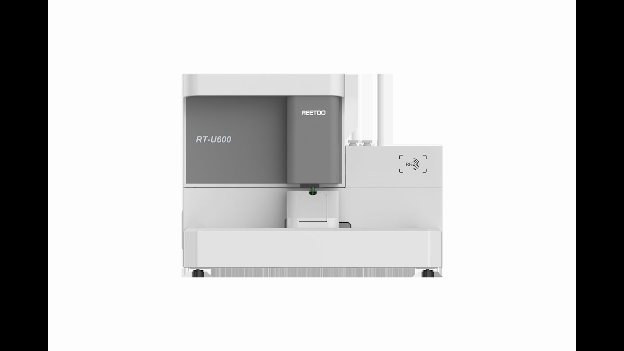 Reetoo RT-U600 automatic urine analyzer testing process - YouTube