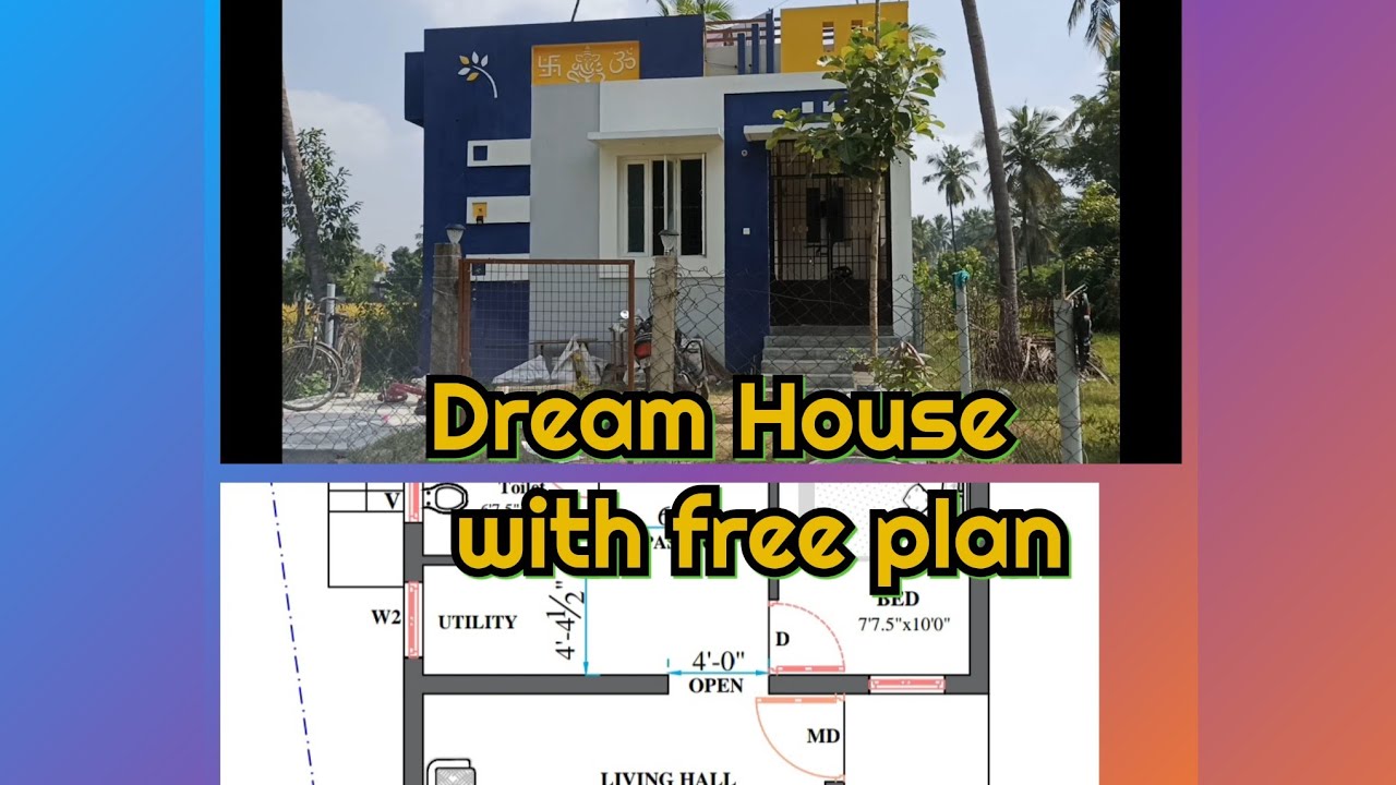 Dream house with free plan / home plan tour and explanation - YouTube