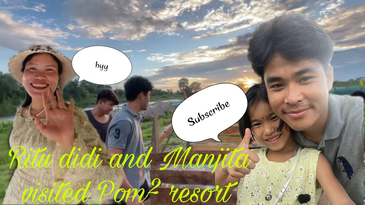 Ritu didi and Manjita visited pom² resort||Bahubali dustbin making ...