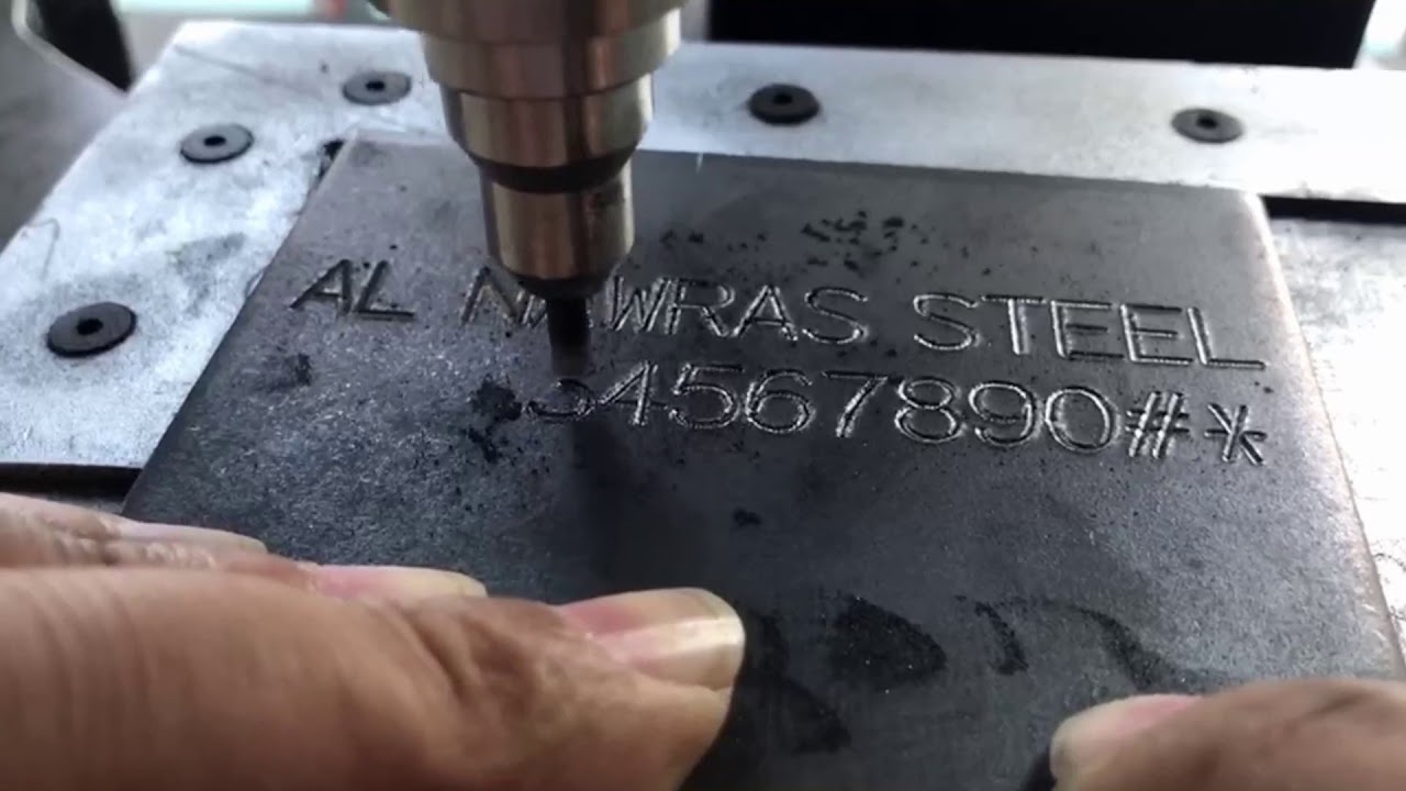 Hard Steel Deep Engraving and Marking,still visible after paint - YouTube