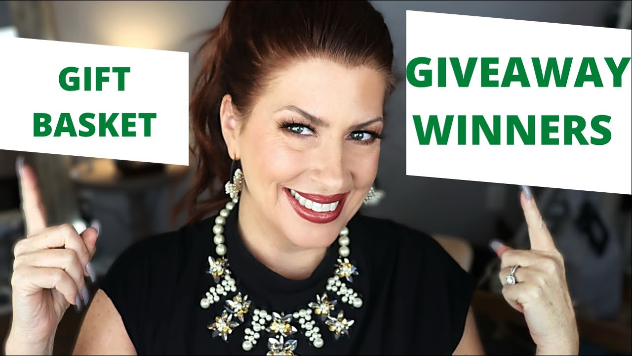 GIFT BASKET/GIVEAWAY WINNERS/Beauty over 50 - YouTube