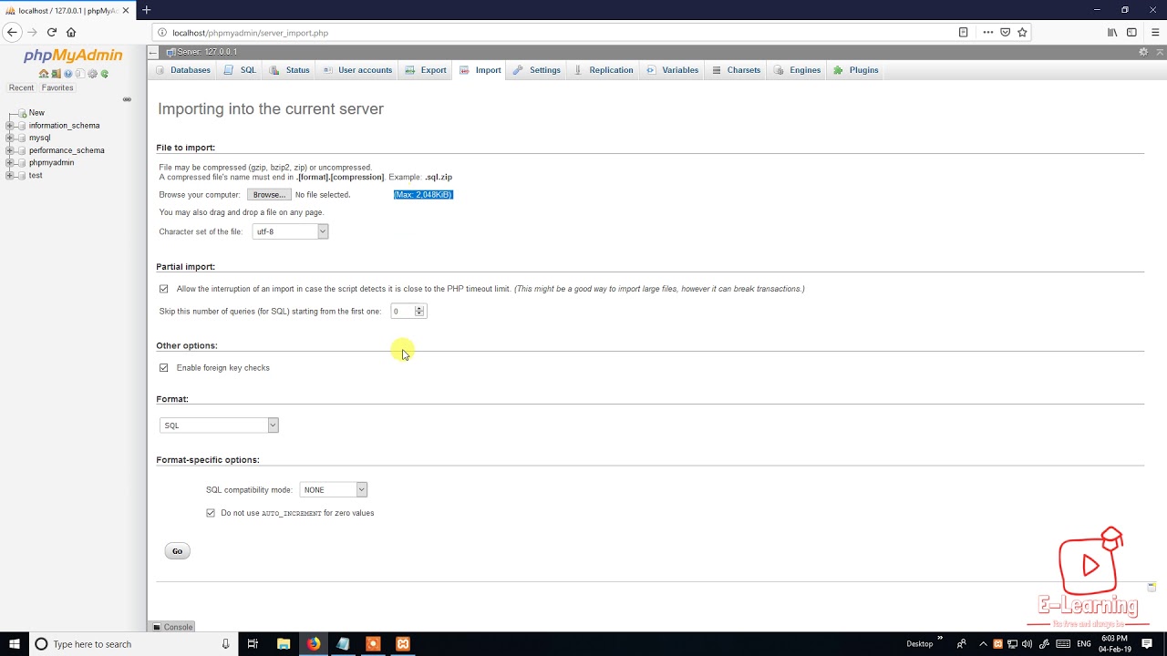 How To Increase Import Size Limit In PhpMyAdmin Using Xampp Server How To Increase Import Size Limit In PhpMyAdmin Using Xampp Server