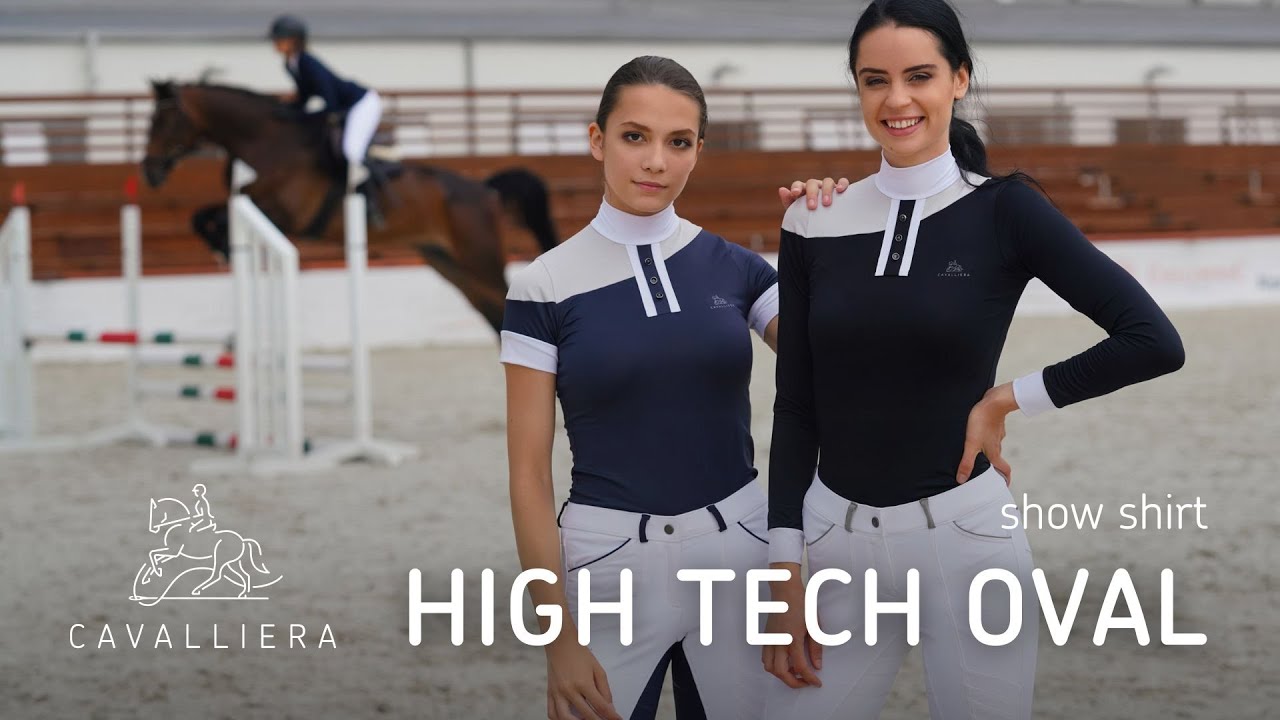 CAVALLIERA HIGH TECH OVAL show shirt , equestrian apparel - YouTube
