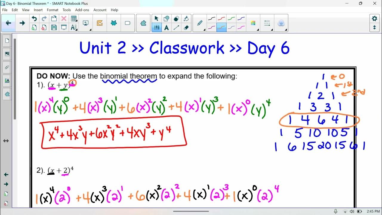 Binomial Expansion (using Pascal's Triangle) - YouTube