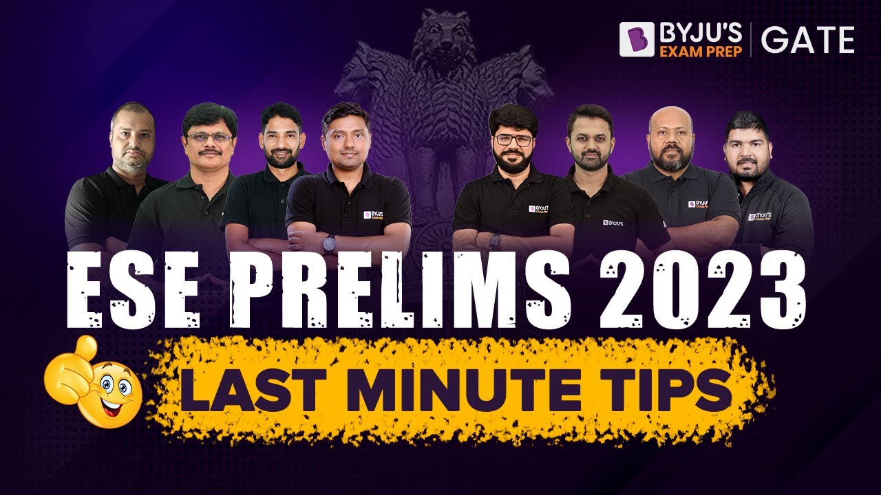 Last Minute Tips For UPSC ESE (IES) Prelims 2023 Aspirants | ALL THE ...