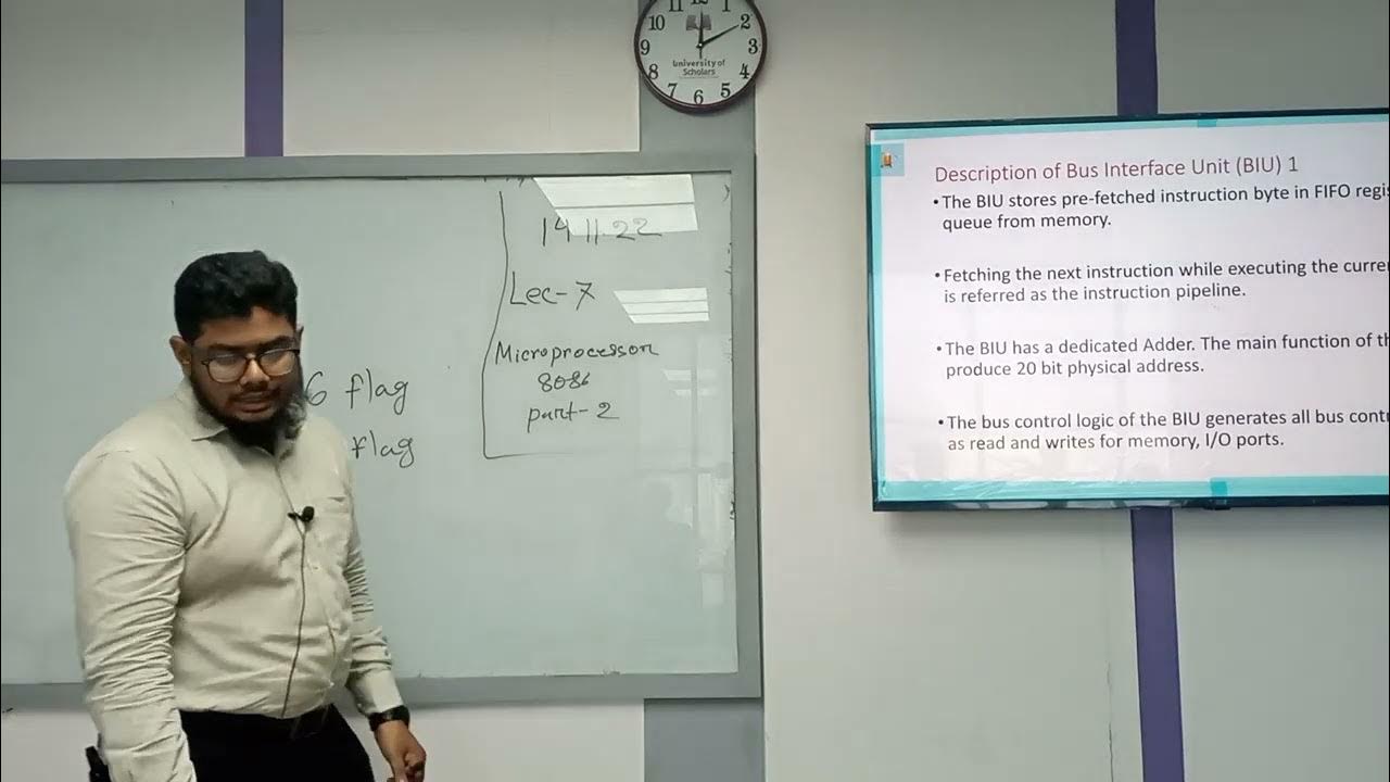 Microprocessor and Interfacing | Lecture-07| Part-1| CSE | Nurul Islam | University of Scholars ...